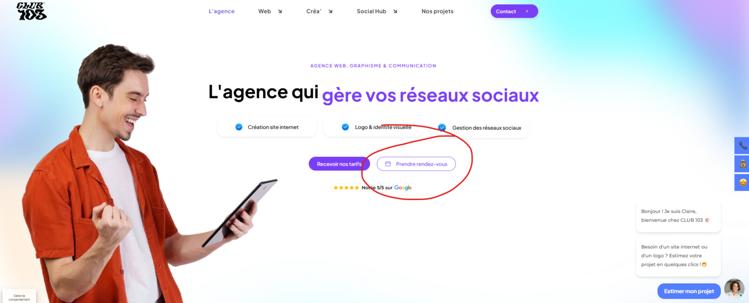 Qu’est-ce qu’un CTA / call-to-action ? Définition et exemples - CLUB 103